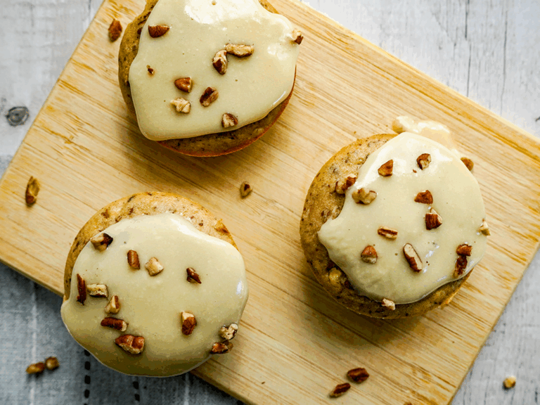 Healthy & High Protein Hummingbird Cupcakes - Satisfiable Hunger